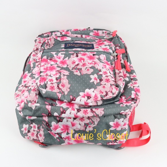 Jansport | Bags | Jansport Big Student Backpack Diamond Plumeria | Poshmark